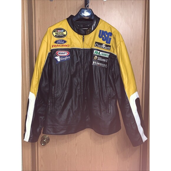 Wilson | Jackets & Coats | Vin Wilsons Leather Chase Authentics Nascar ...